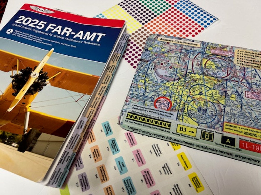 2025 ASA FAR AMT Book With Tabs for Aviation Mechanics & Complimentary ...
