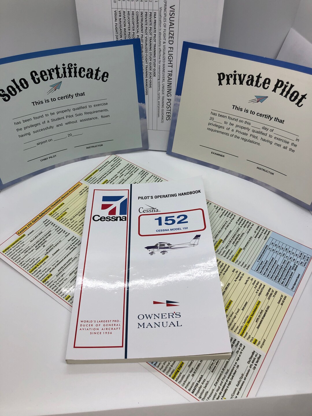 Cessna 152 Bundle Pilot Operating Handbook POH & Quick Reference ...