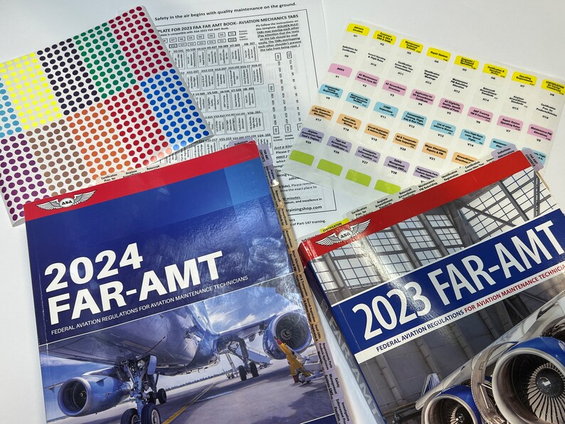 2025 Pre-tabbed ASA FAR AMT Book for Aviation Mechanics, Aviator Mouse ...
