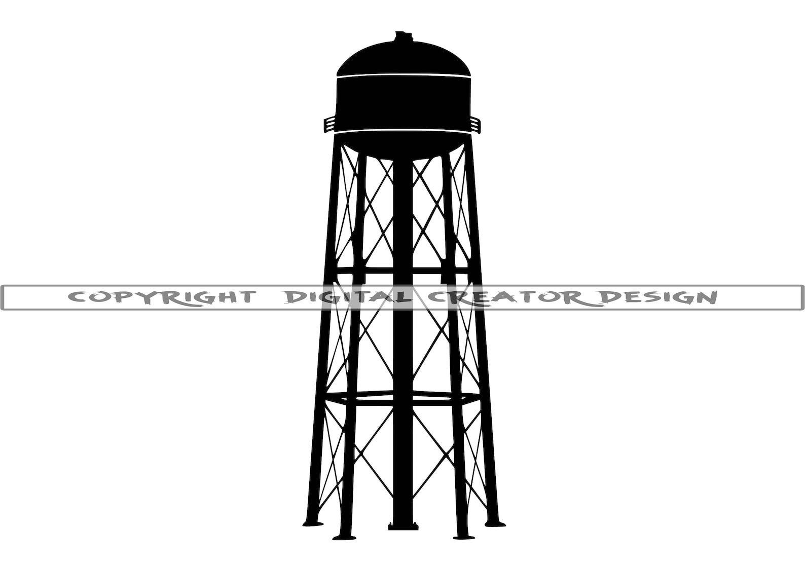 Water tower SVG Stad SVG Boerderij SVG Water Tower Clipart | Etsy