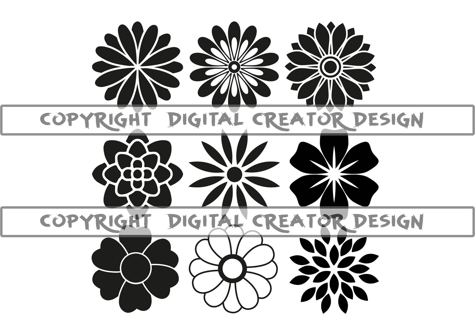 Flower Petals SVG Flower Petals Clipart Flower Petals Files | Etsy