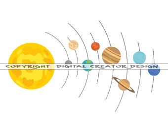 Solar System Svg | Etsy