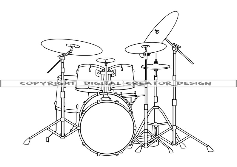 Drums Clipart Drums svg Files for Cricut Drums DXF Cut Files For ...