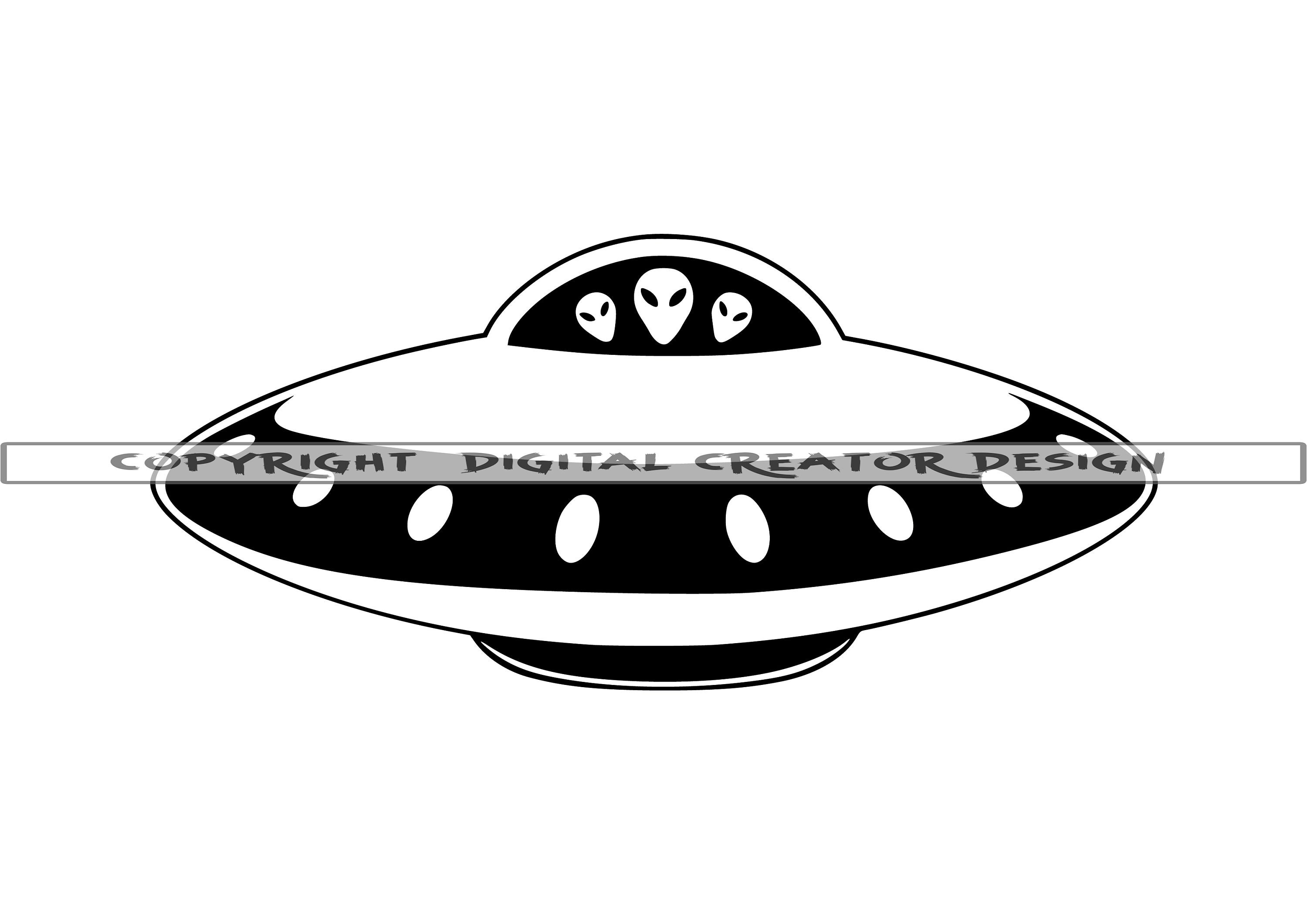 Png Ufo Clipart Vector UFO Outline #4 SVG Ufo Cut Files For Silhouette ...