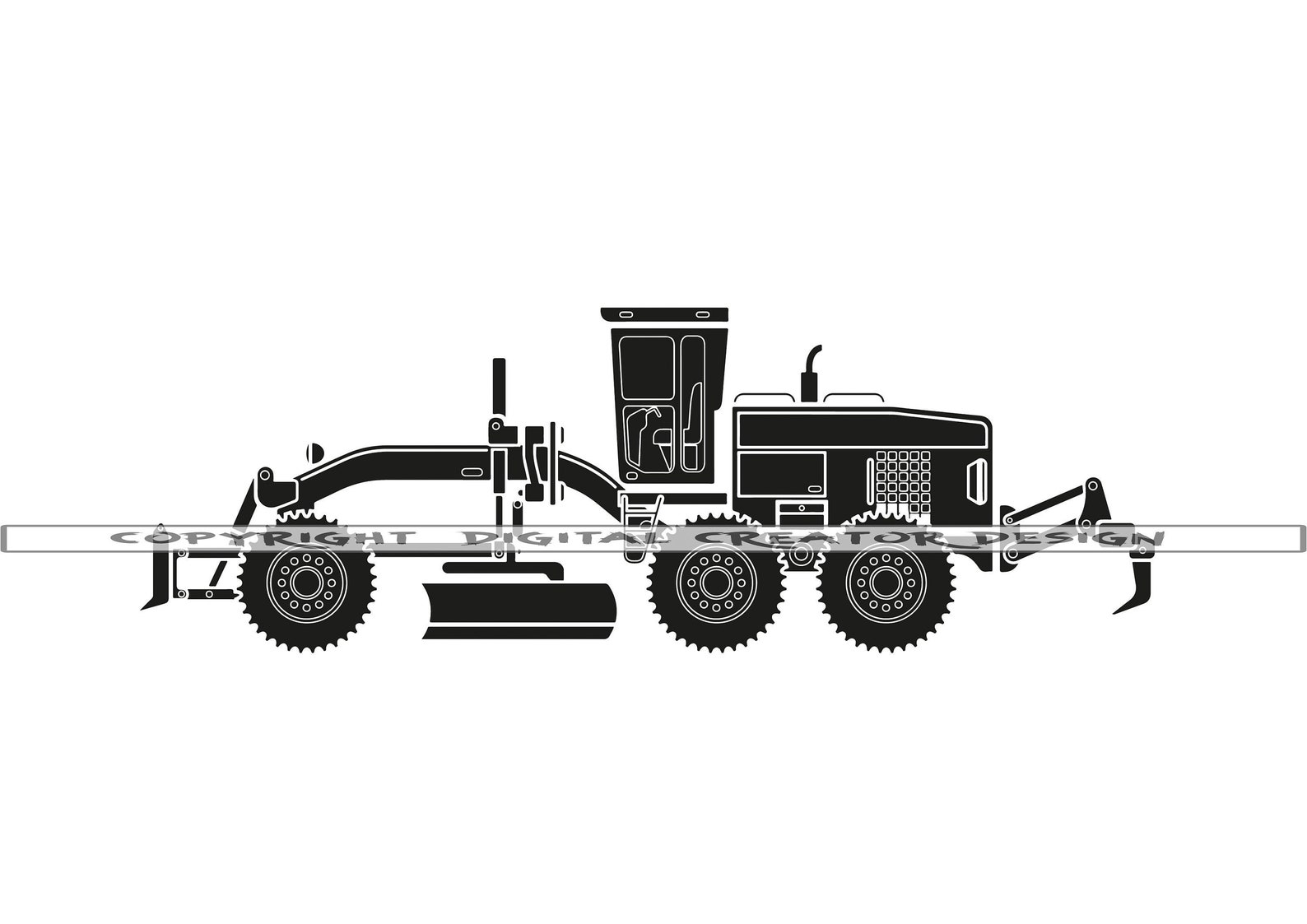 Motor Grader SVG Road Grader SVG Heavy Equipment SVG Grader | Etsy