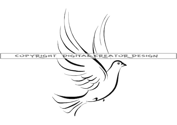Dove Files for Cricut Dove Dxf Dove SVG Vector Eps Pigeon SVG Png Bird ...