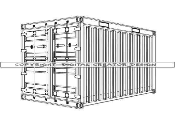 Container 2 SVG Shipping Container SVG Transport SVG Port | Etsy