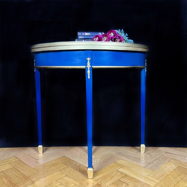 Blue Console Table - Etsy