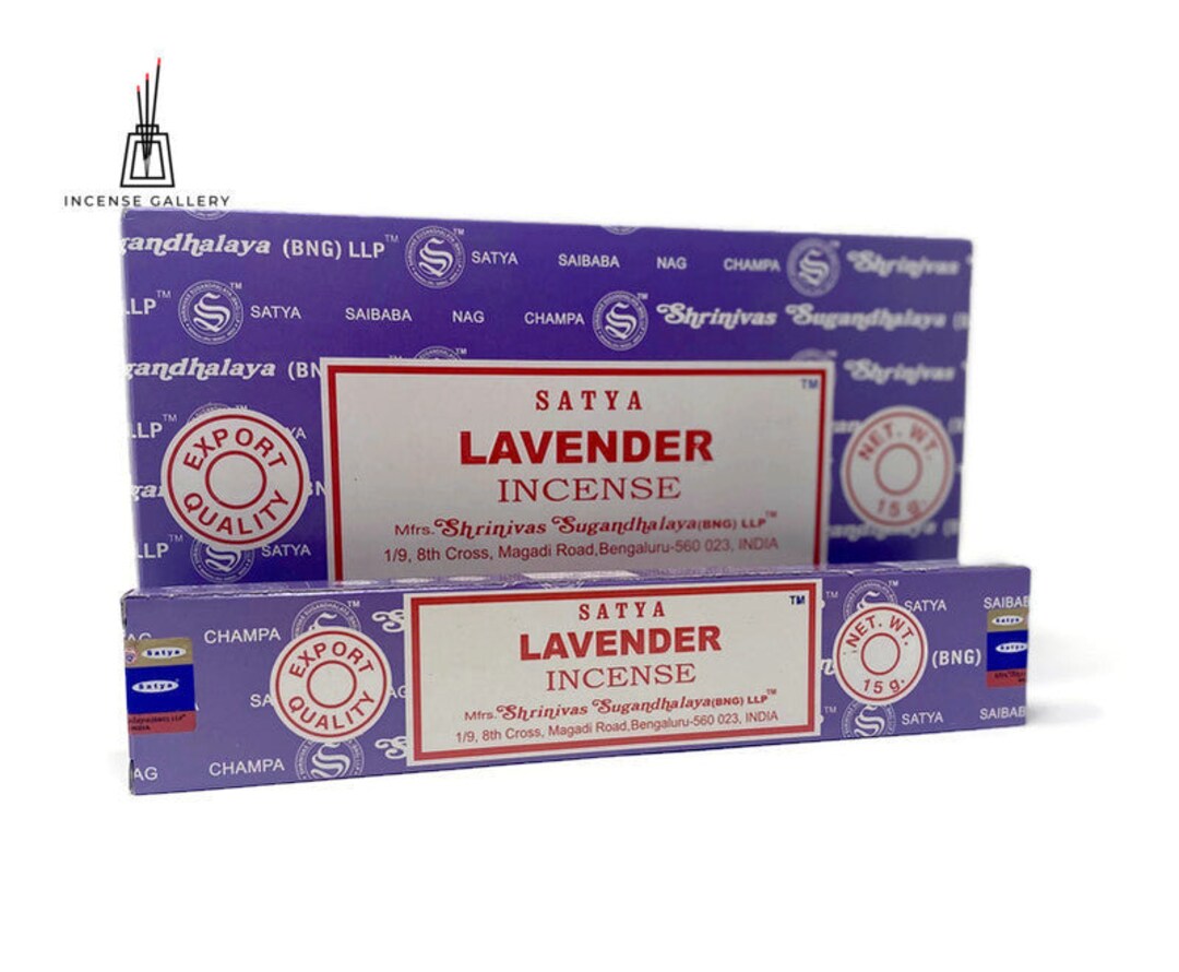 Satya Lavender Incense Box of 12 Packs Indian Fragrance - Etsy