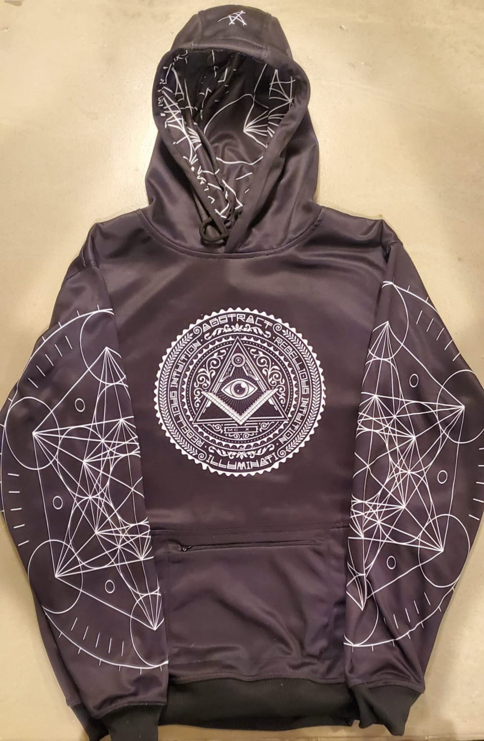 Abstract Illuminati Hoodie - Etsy