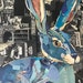 Blue Rabbit Giclee Print - Etsy