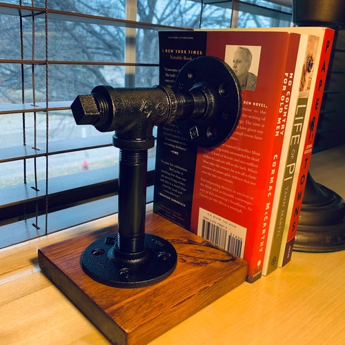Industrial Pipe Book Ends - Etsy