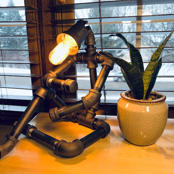 Robot Pipe Lamp - Etsy