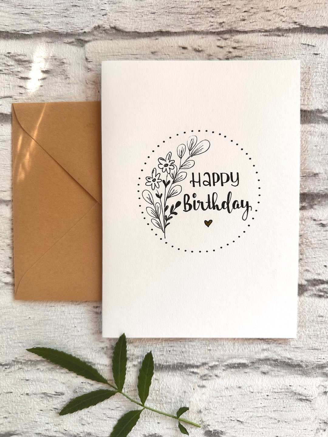 Handwritten Birthday Greeting Card - Etsy