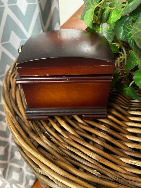 Wooden Jewelry Box with Inside Mirror & Ring Storage/… - Gem