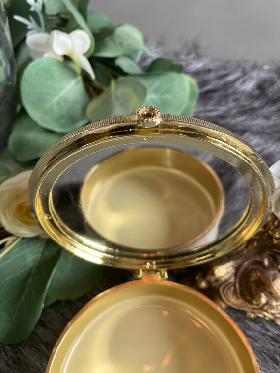 Vintage/Antique Porcelain/Enamel Powder box with Mirr… - Gem