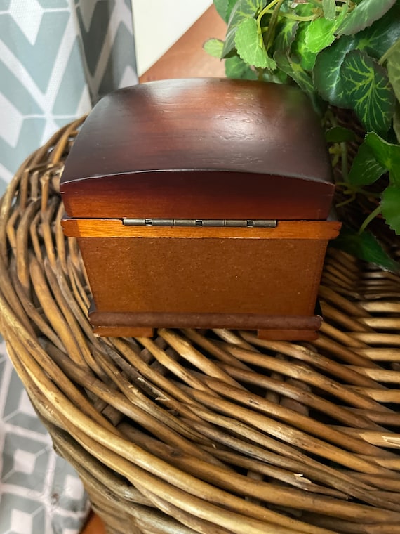 Wooden Jewelry Box with Inside Mirror & Ring Storage/… - Gem