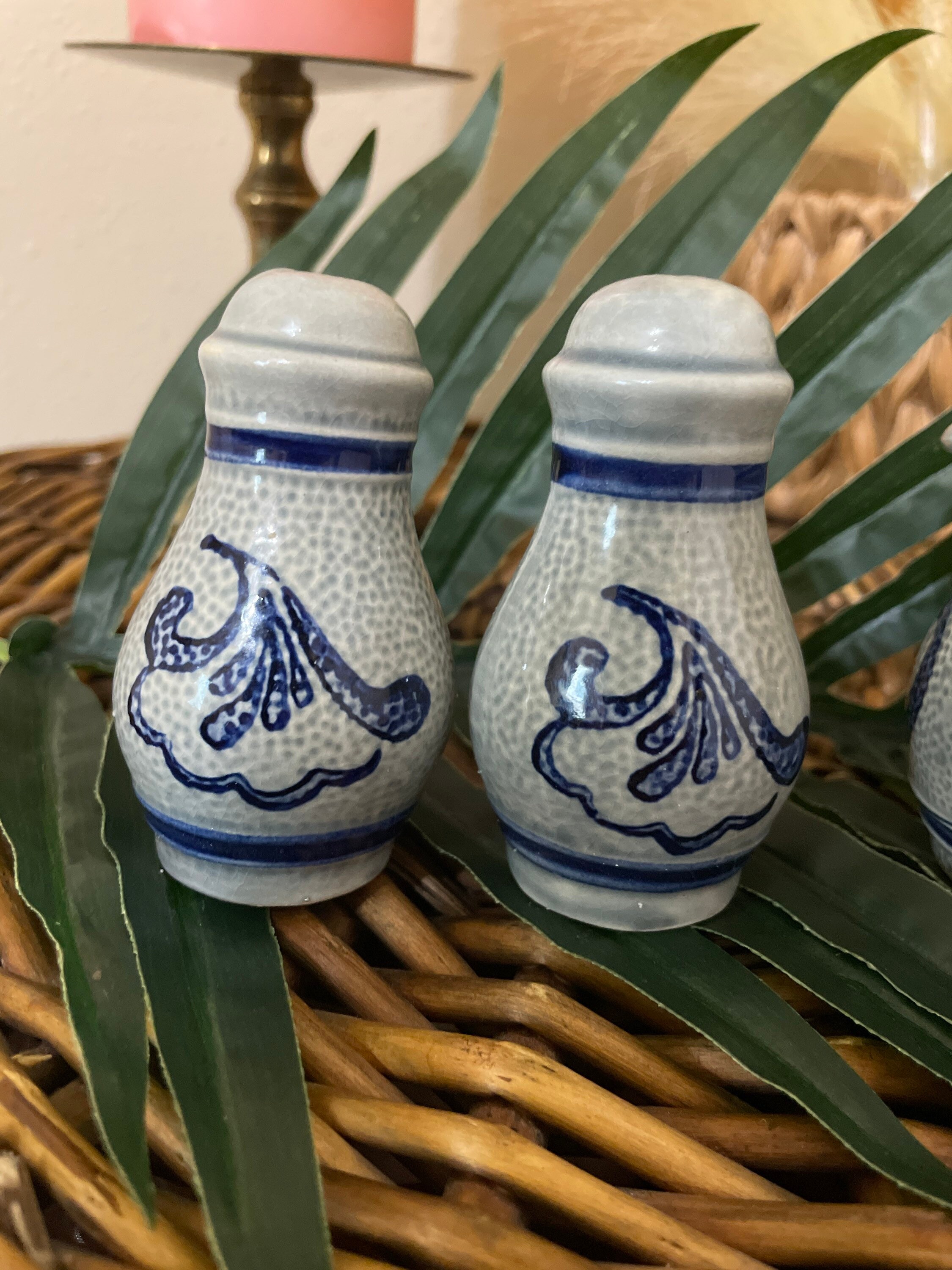 Vintage/antique Remi and Marzi Stoneware Salt and Pepper Set With ...
