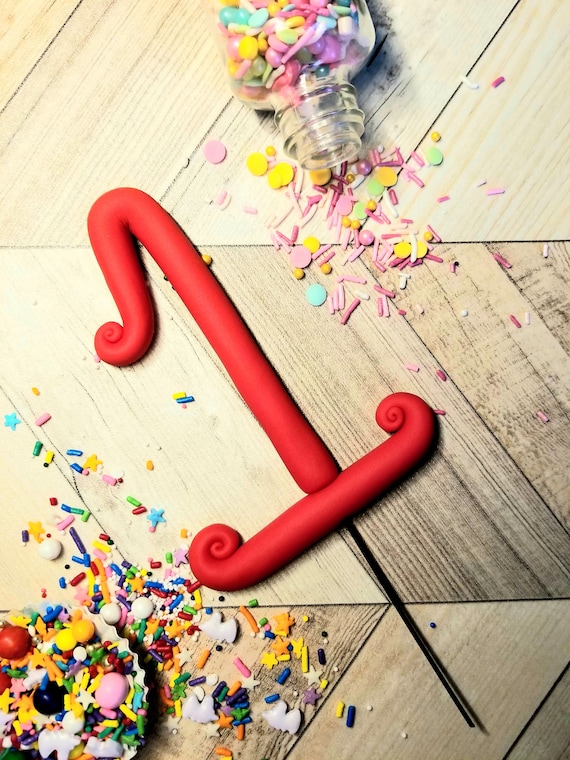 Rolled Fondant Number Cake Topper - Etsy