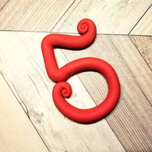 Rolled Fondant Number Cake Topper - Etsy
