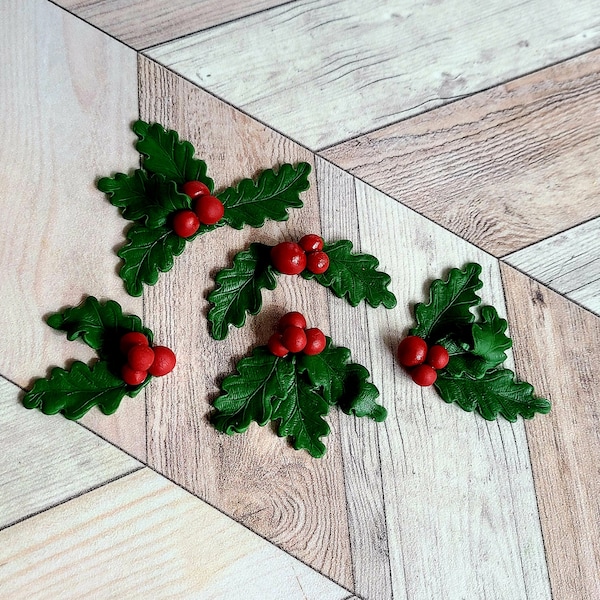 Holly Decorations - Etsy