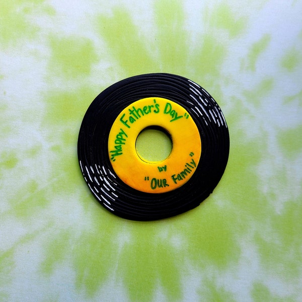 Vinyl Record Cake Topper - Etsy