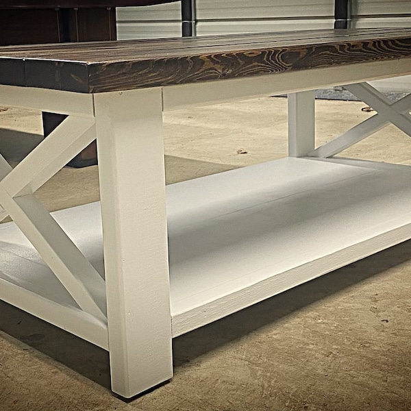 Farmhouse Coffee Table (You'll Love) - Etsy