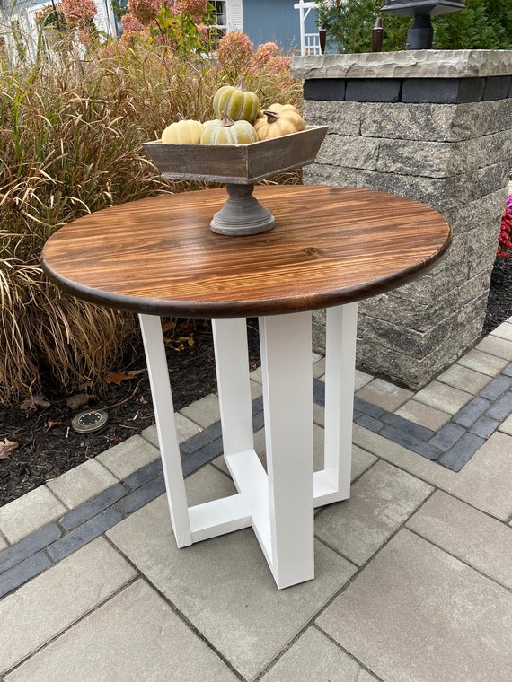 Farmhouse Style Round Dining Table | Etsy