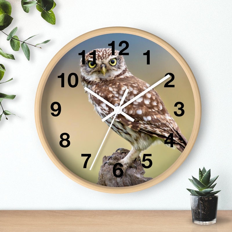 Wooden Owl Clock - Etsy