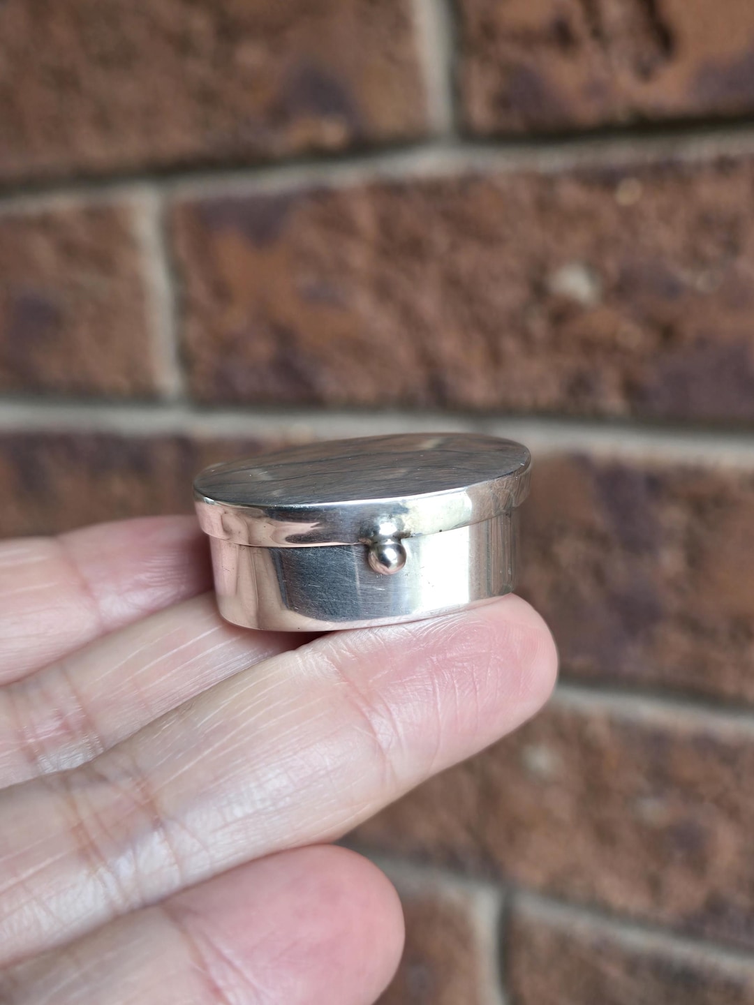 Vintage 925 Sterling Silver Pill Box, Mexican Silver Trinket, Small ...