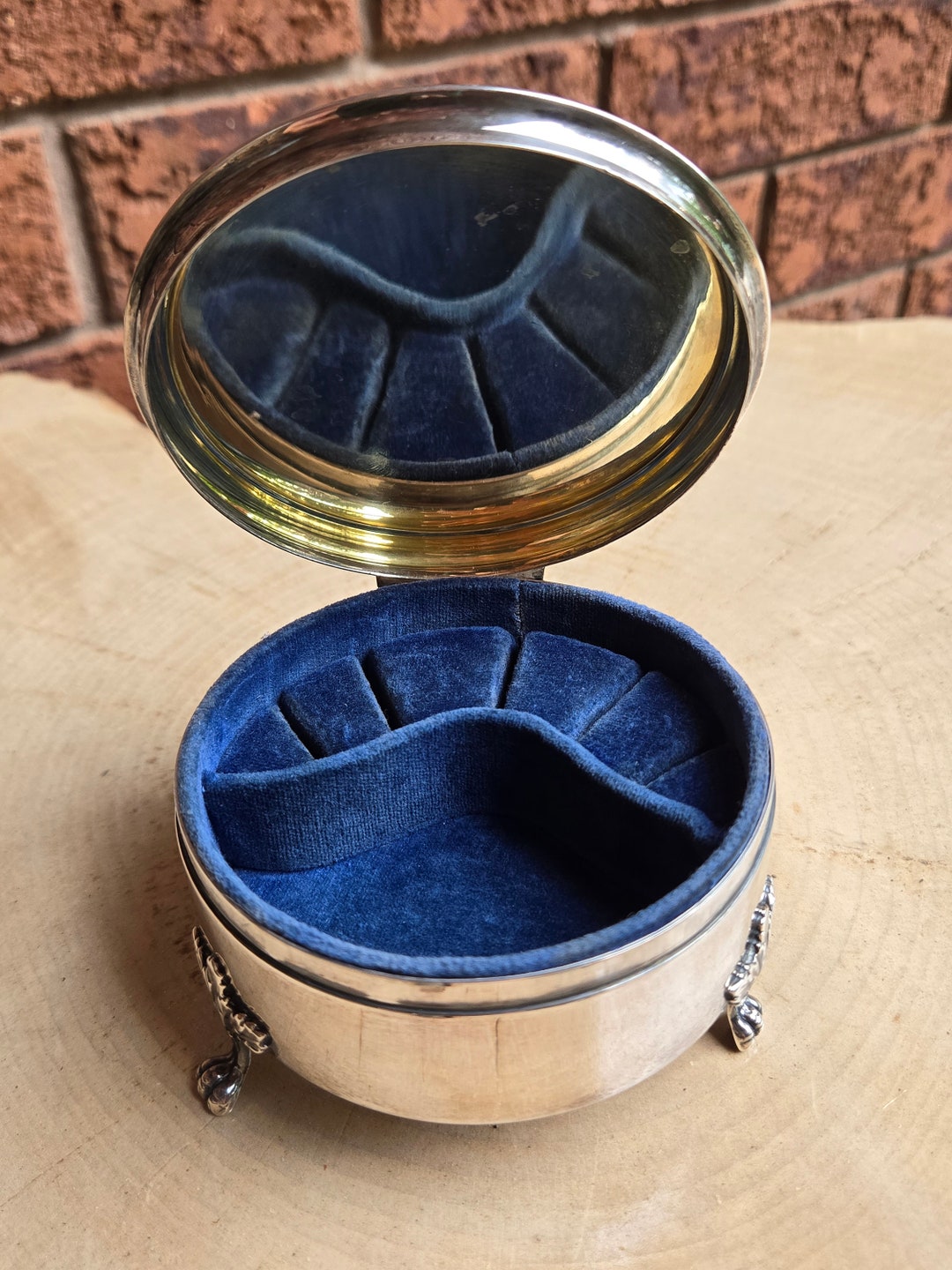 Antique BIRKS Sterling Silver Ornate Jewelry Storage Box, Collectible ...