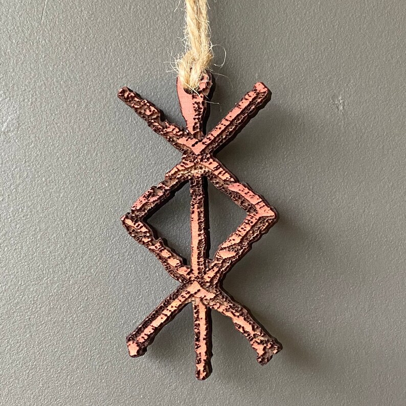 Viking Protection Rune Laser Cut Wood Ornament - Etsy