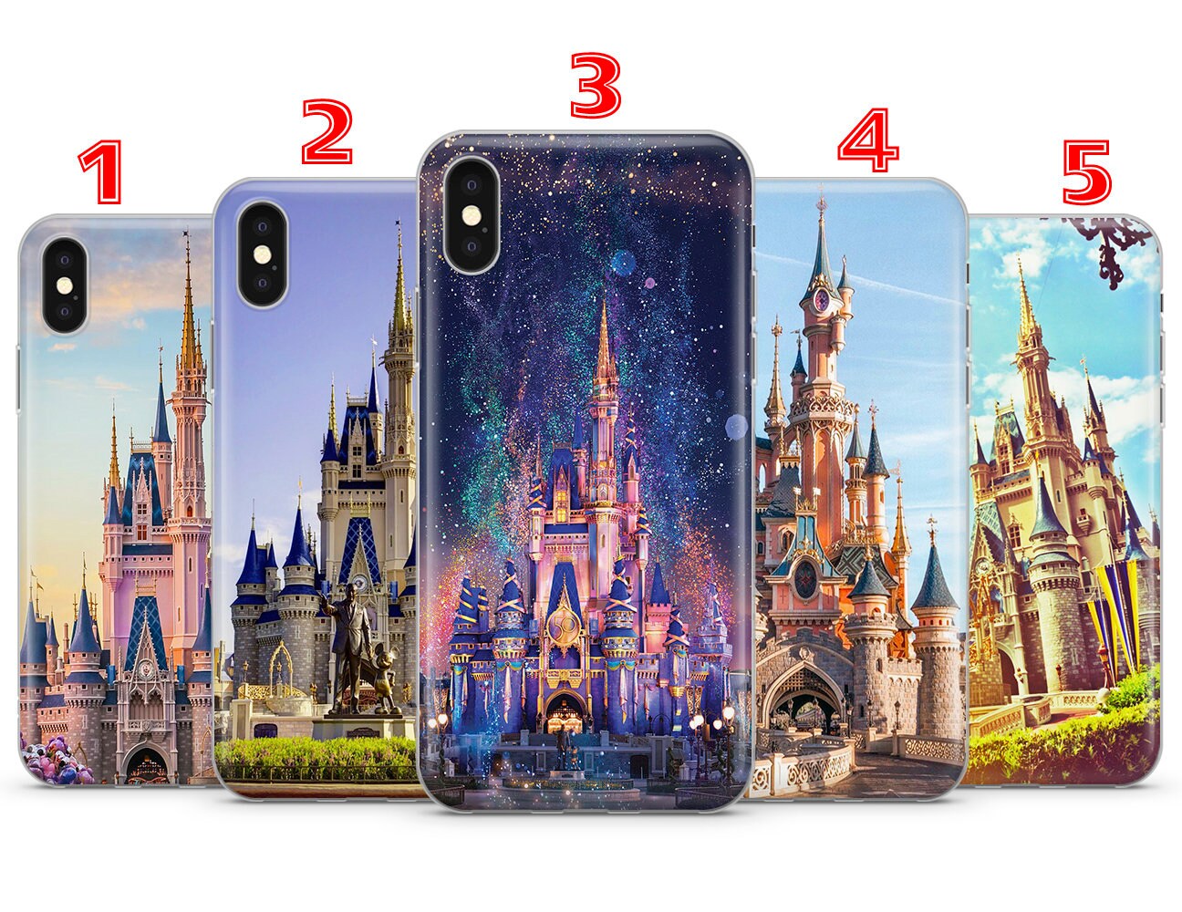 Disney Kingdom Castle phone case for iPhone 13 12 11 X XS XR 8+ 7 ...