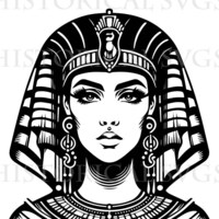 Cleopatra SVG, Cleopatra Silhouette, Queen Cleopatra Cut File, Egyptian ...