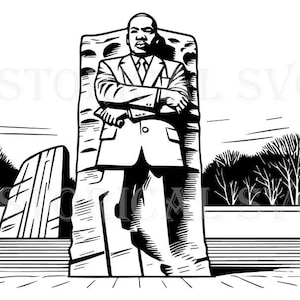 Martin Luther King Jr Memorial SVG, JPG, PNG, Dxf, Pdf, Eps Graphic ...