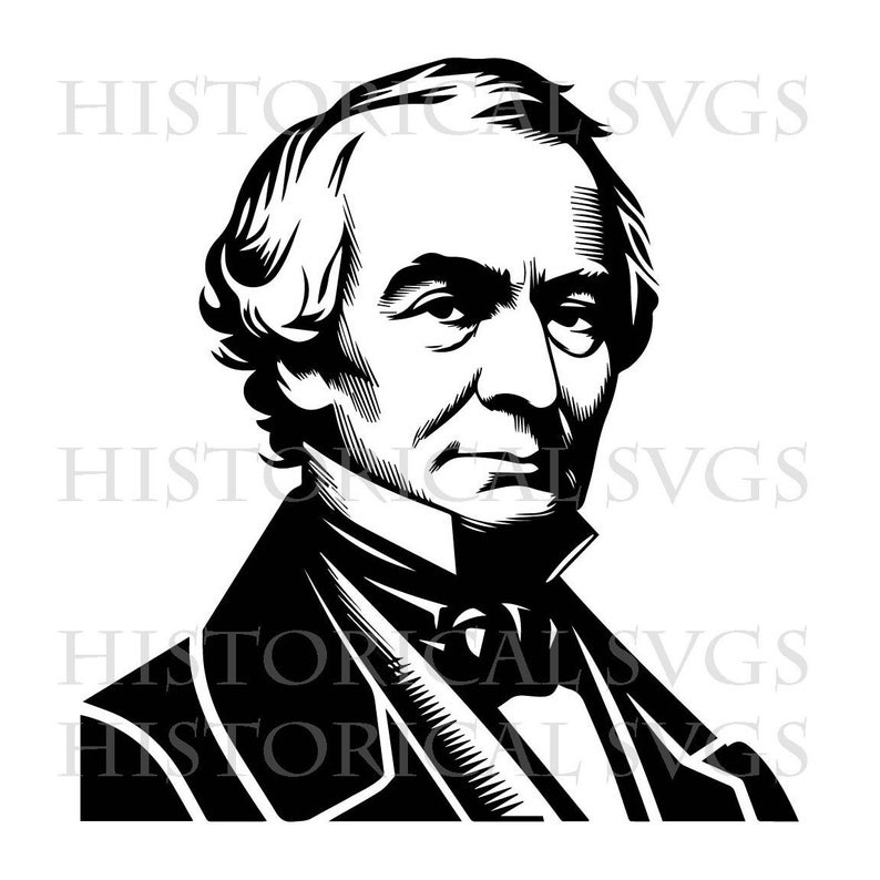 John Quincy Adams SVG, JPG, PNG, Dxf, Pdf, Eps Graphic - Ideal for ...