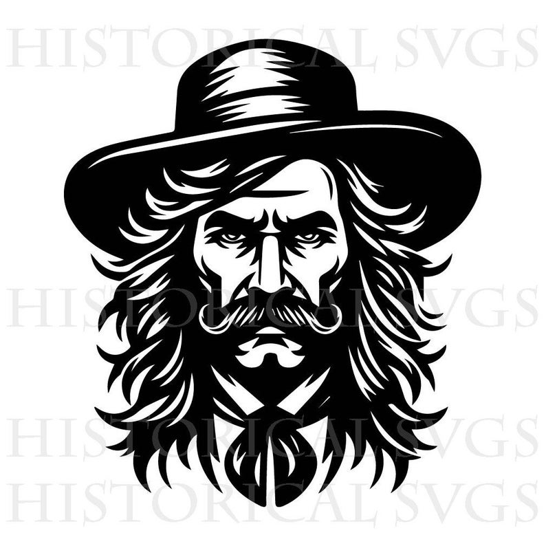 Wild Bill Hickok SVG, JPG, PNG, Dxf, Pdf, Eps Graphic - Ideal for ...