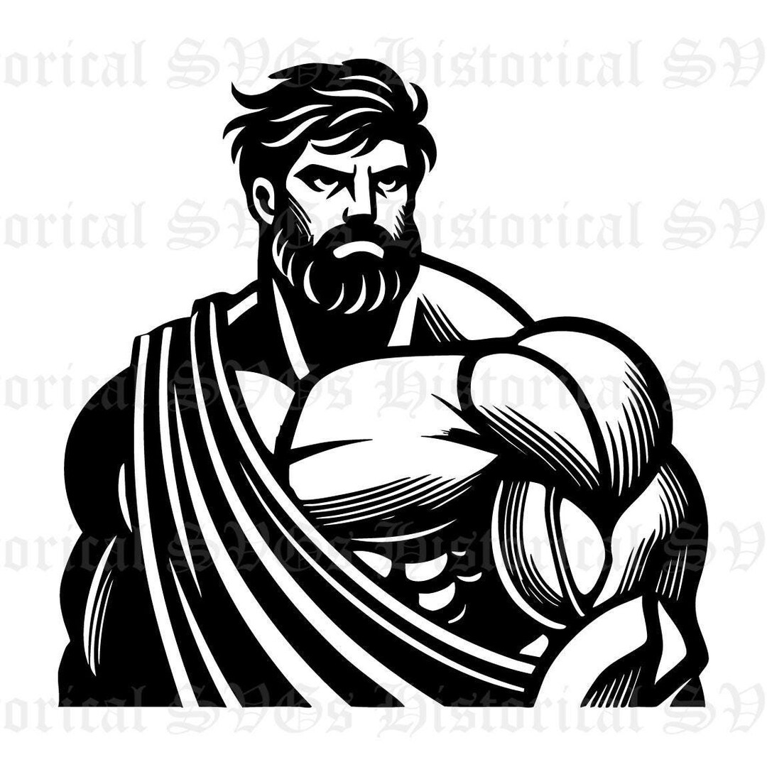 Hercules SVG, JPG, PNG, Dxf, Pdf, Eps Graphic - Ideal for Cricut ...