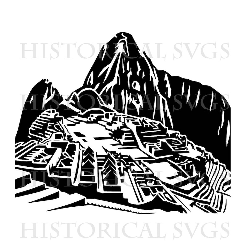 Machu Picchu SVG, JPG, PNG, Dxf, Pdf, Eps Graphic - Ideal for Cricut ...