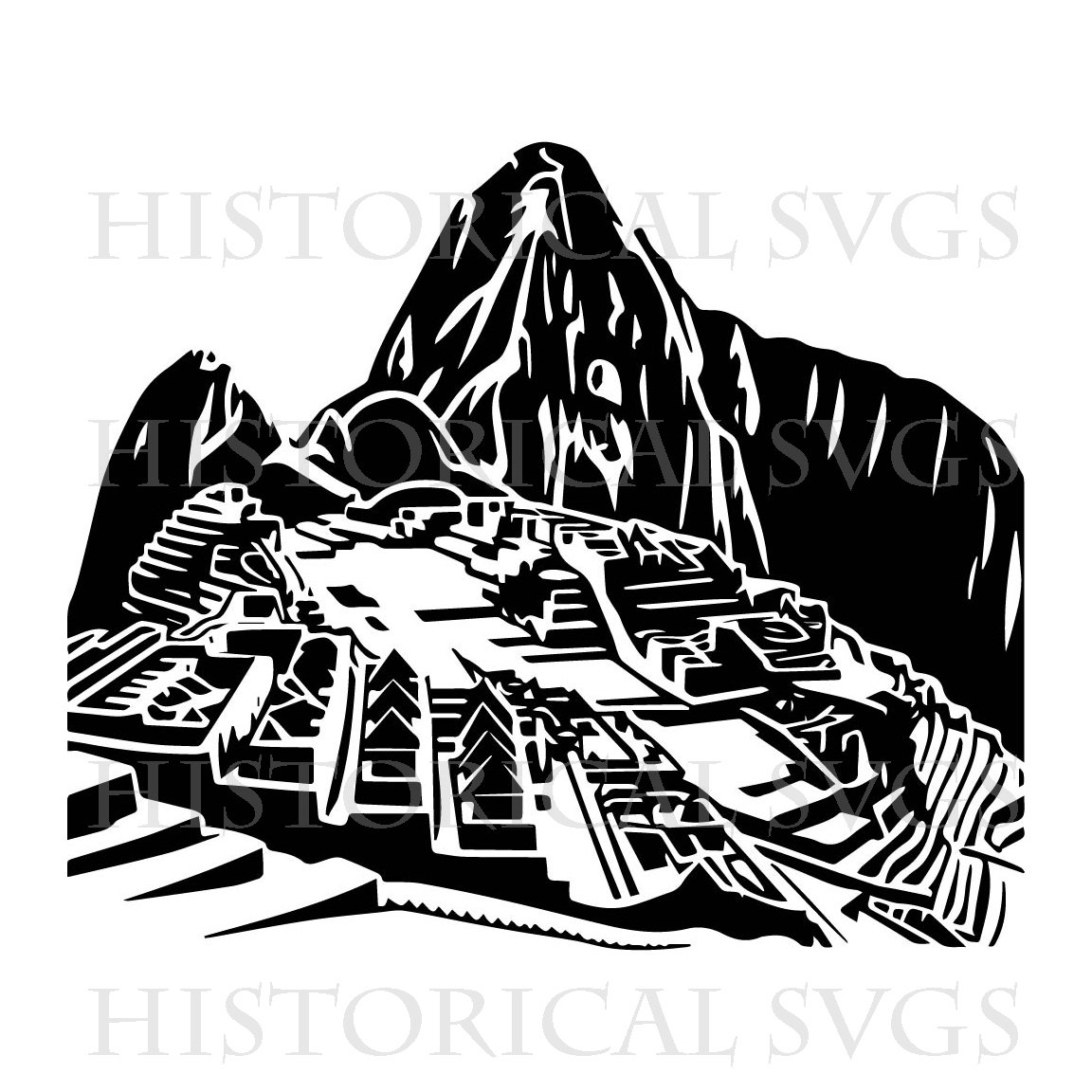 Machu Picchu SVG, JPG, PNG, Dxf, Pdf, Eps Graphic - Ideal for Cricut ...