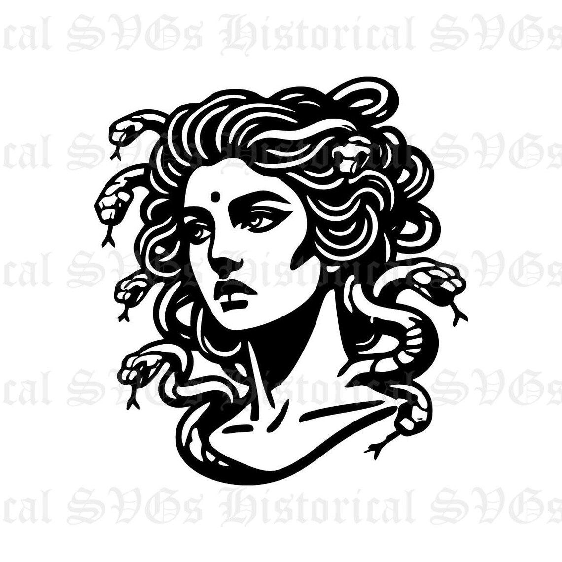 Medusa SVG DXF Png Pdf Jpg Eps Vector Files | Greek Mythology Svg | Svg ...