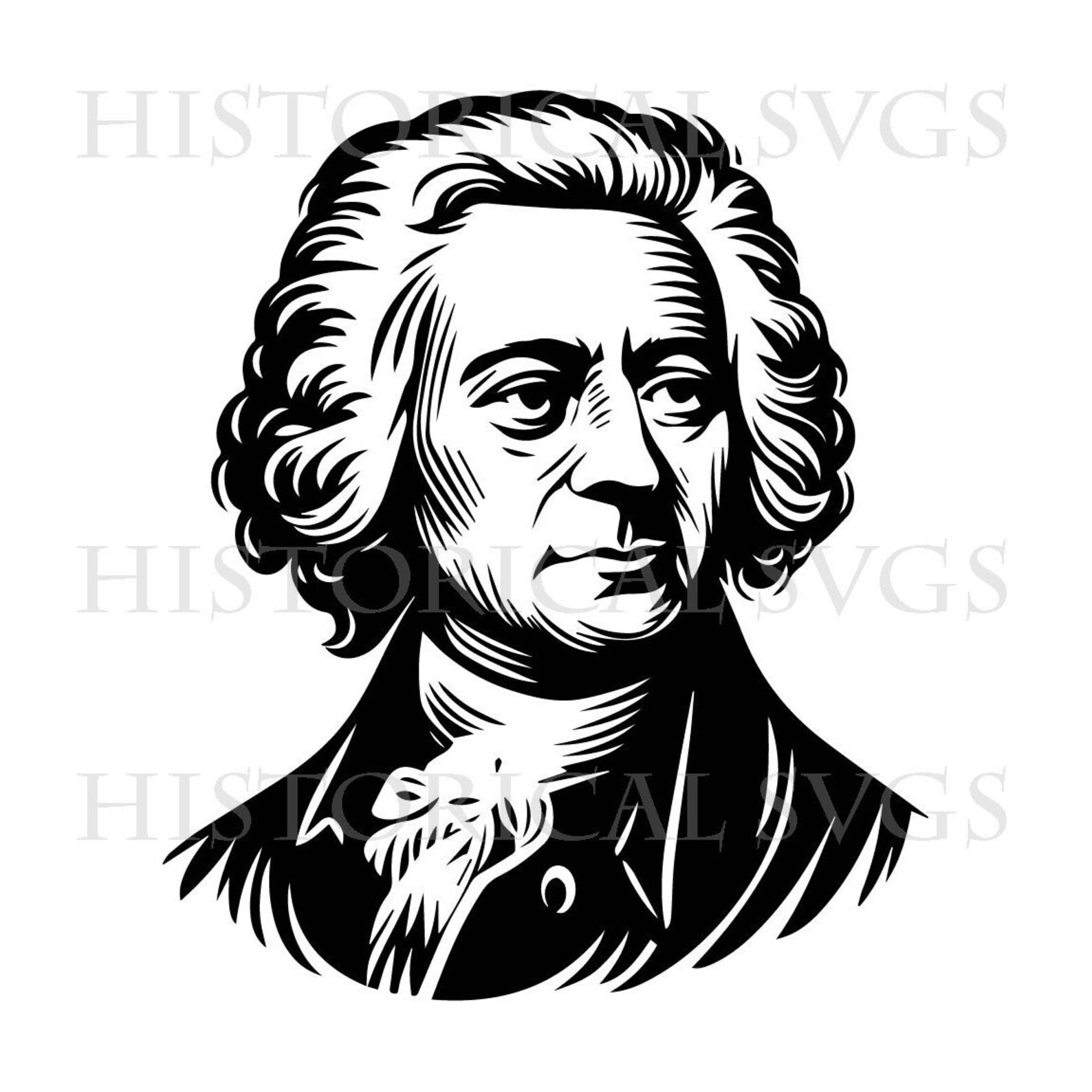 John Adams SVG, JPG, PNG, Dxf, Pdf, Eps Graphic - Ideal for Cricut ...