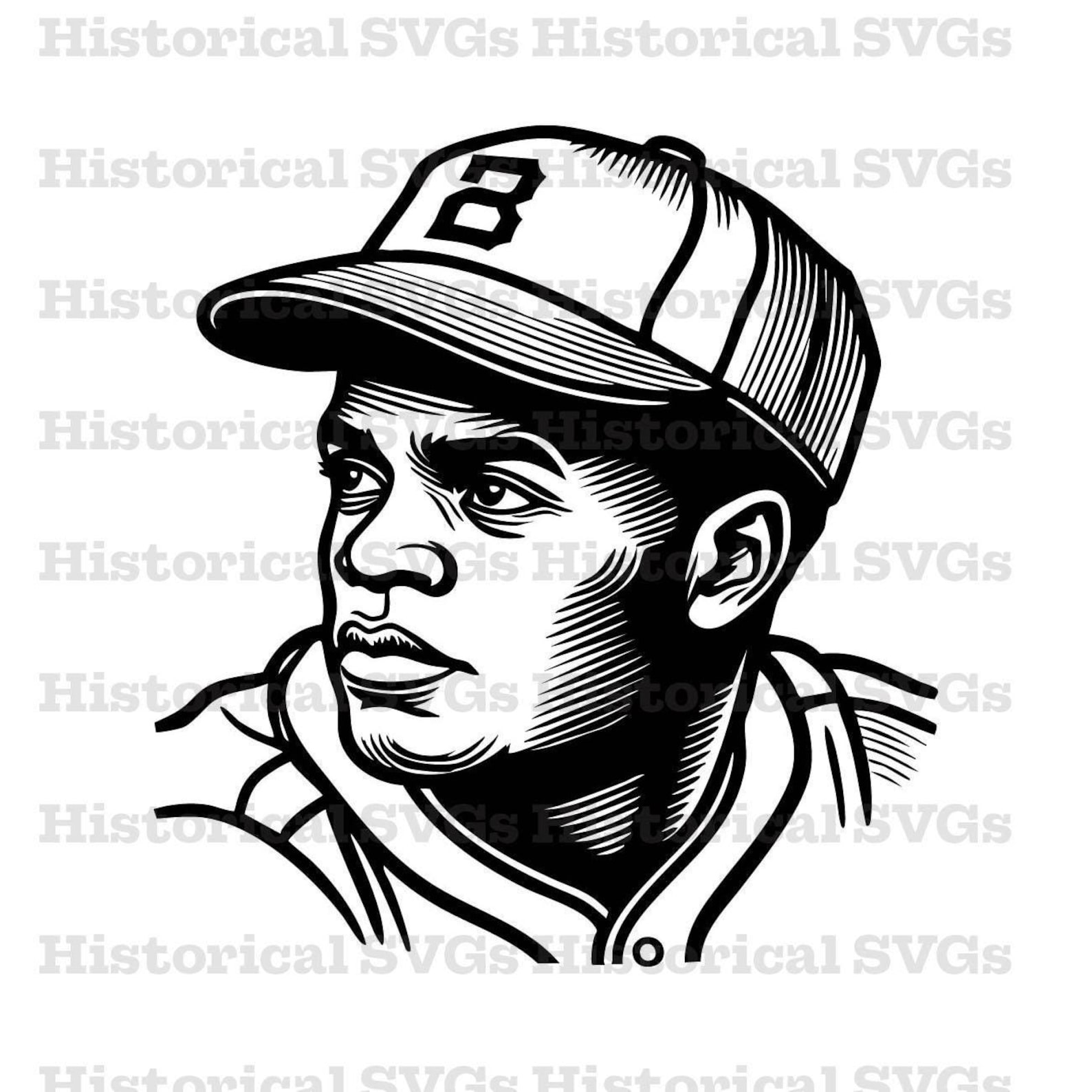 Jackie Robinson SVG, JPG, PNG, Dxf, Pdf, Eps, Vector Graphic - Ideal ...