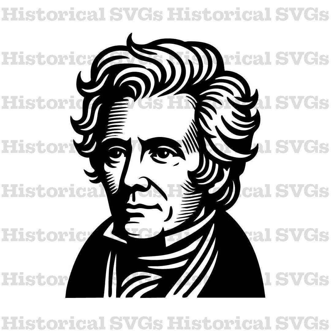 Andrew Jackson SVG, JPG, PNG, Dxf, Pdf, Eps, Vector Graphic - Ideal for ...