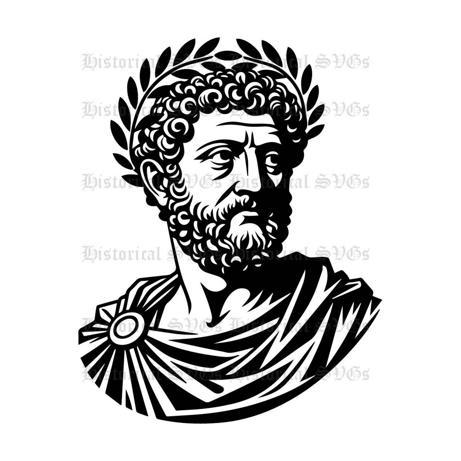 Marcus Aurelius SVG, JPG, PNG, Dxf, Pdf, Eps Graphic - Ideal for Cricut ...