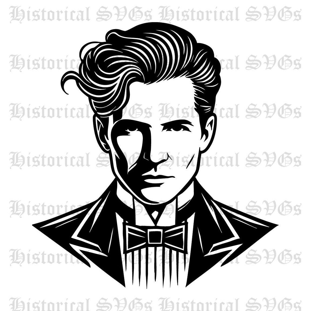 Harry Houdini SVG, JPG, PNG, Dxf, Pdf, Eps Graphic - Ideal for Cricut ...