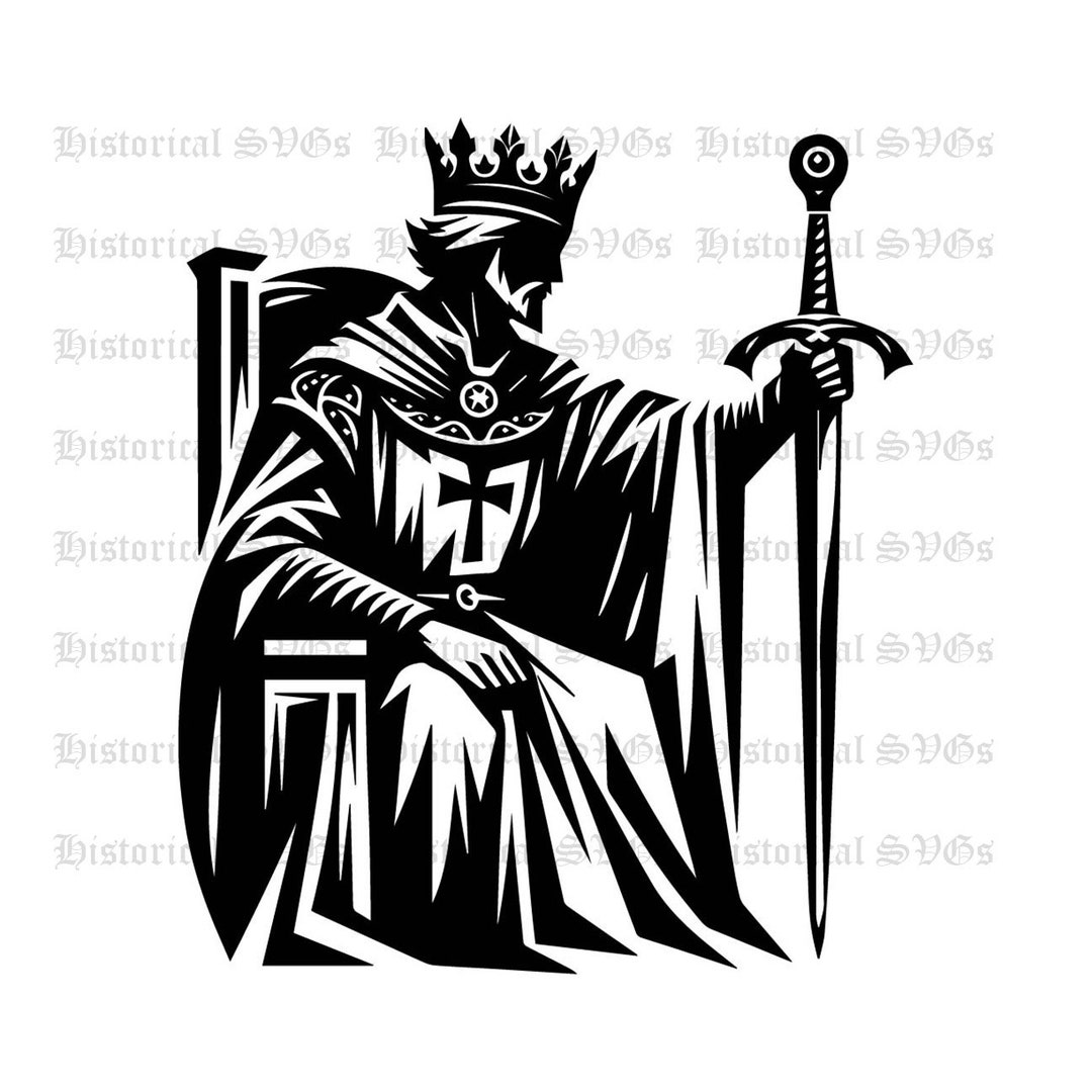 King Arthur SVG, JPG, PNG, Dxf, Pdf, Eps Graphic - Ideal for Cricut ...