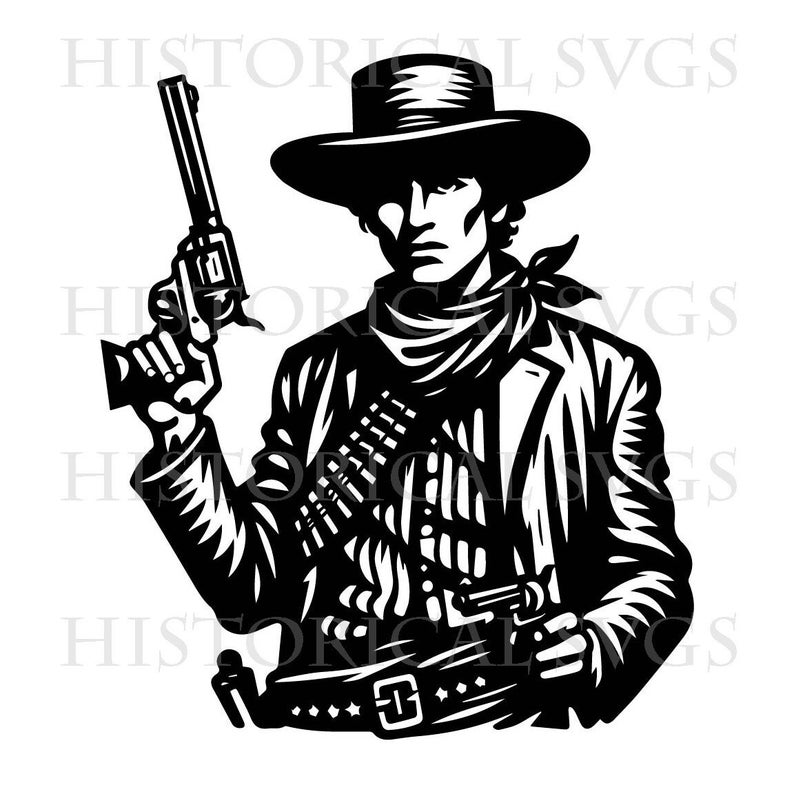 Billy the Kid SVG, JPG, PNG, Dxf, Pdf, Eps Graphic - Ideal for Cricut ...