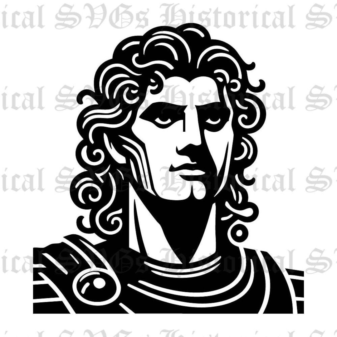 Alexander the Great SVG, JPG, PNG, Dxf, Pdf, Eps Graphic - Ideal for ...