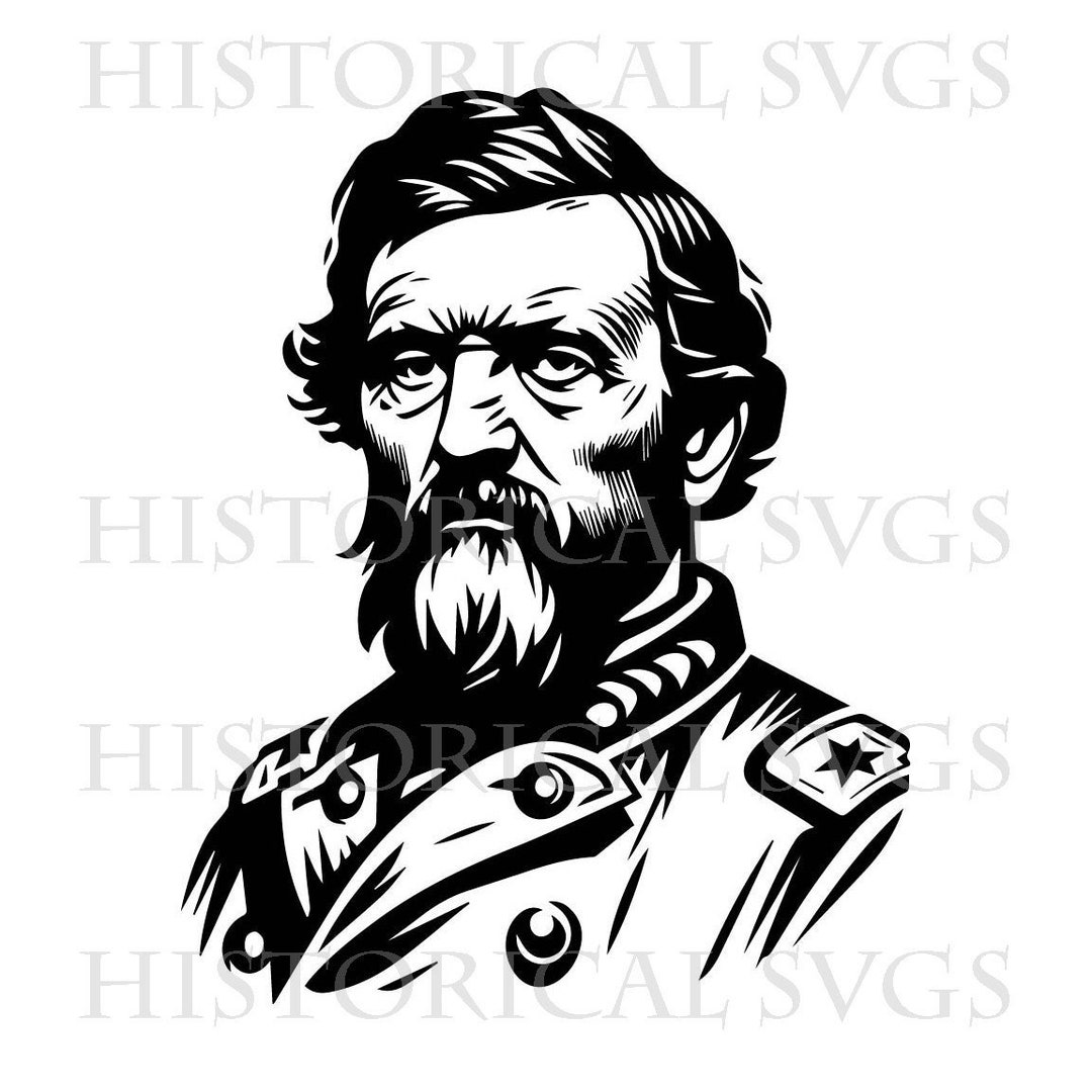 Stonewall Jackson SVG, JPG, PNG, Dxf, Pdf, Eps Graphic - Ideal for ...